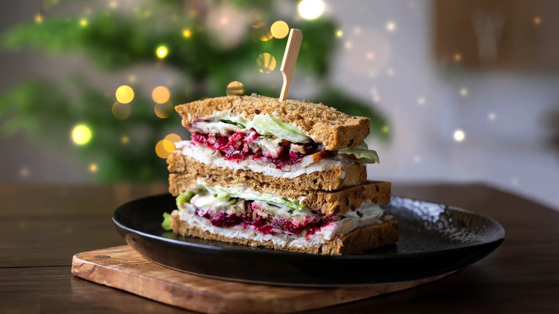 Turkey Salad Christmas Sandwich Recipe